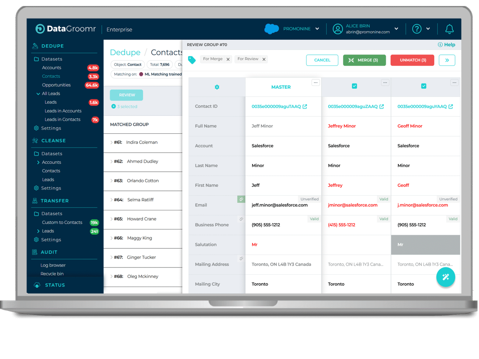 Salesforce Deduplication Made Simple I Dedupe Today with DataGroomr